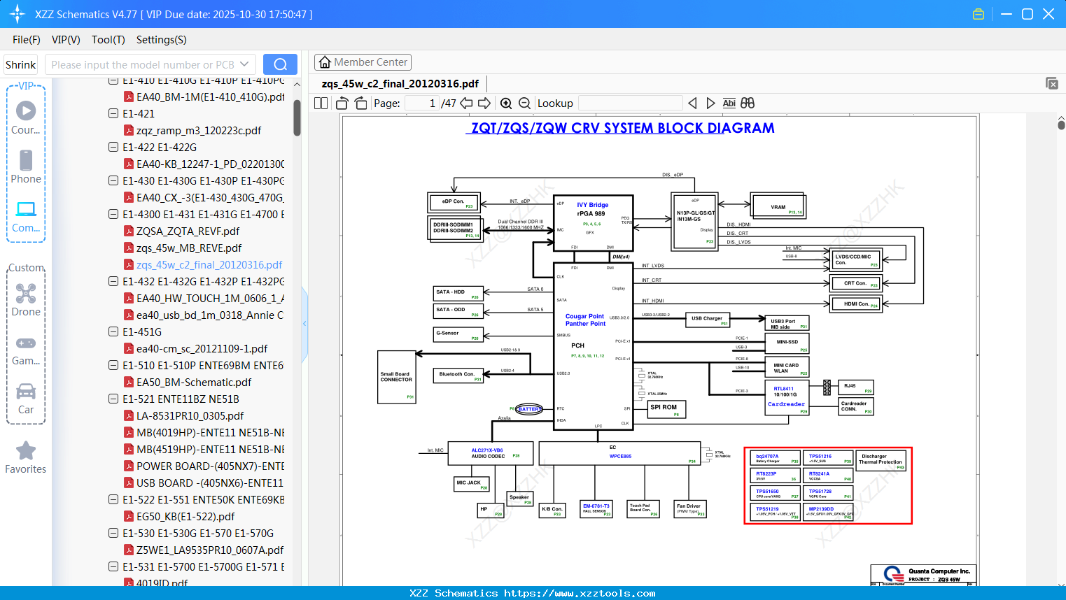 Laptop ACER Zqs_45w_c2_final_20120316 - XZZ Schematics