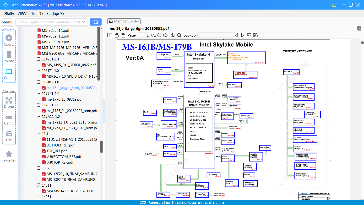 Laptop MSI Ms-16jb_0a_ge_6gm_20160531 - XZZ Schematics