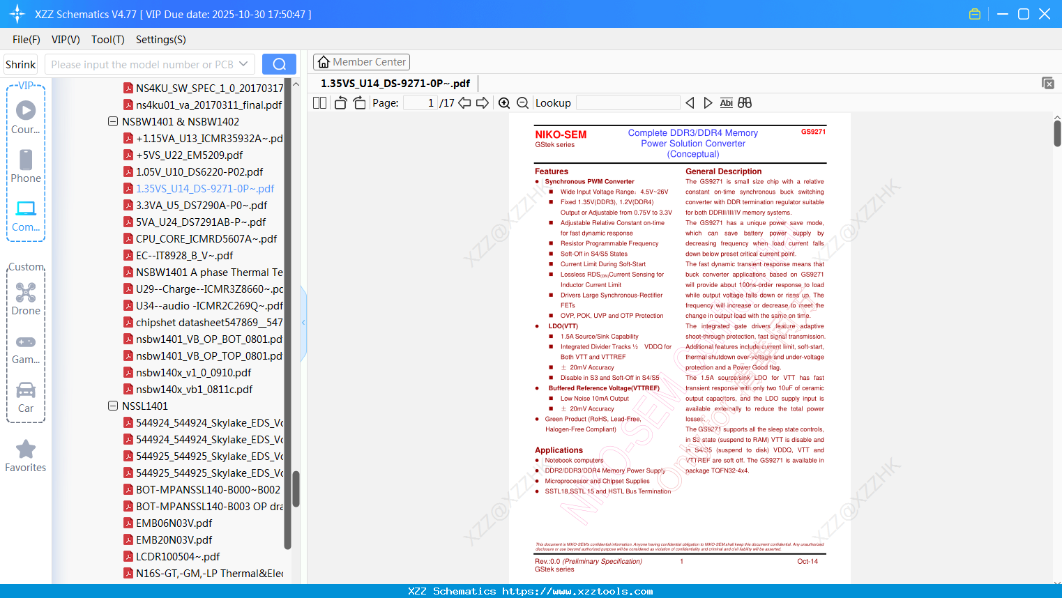 Laptop Mechrevo 1.35VS_U14_DS-9271-0P~ - XZZ Schematics