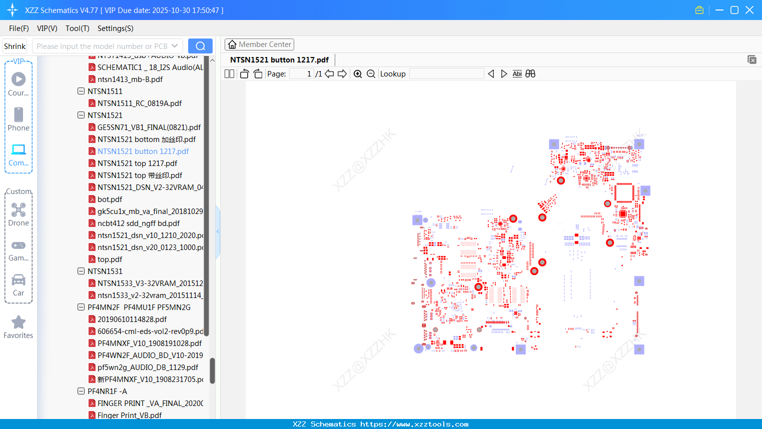 Laptop Mechrevo NTSN1521 Button 1217 - XZZ Schematics
