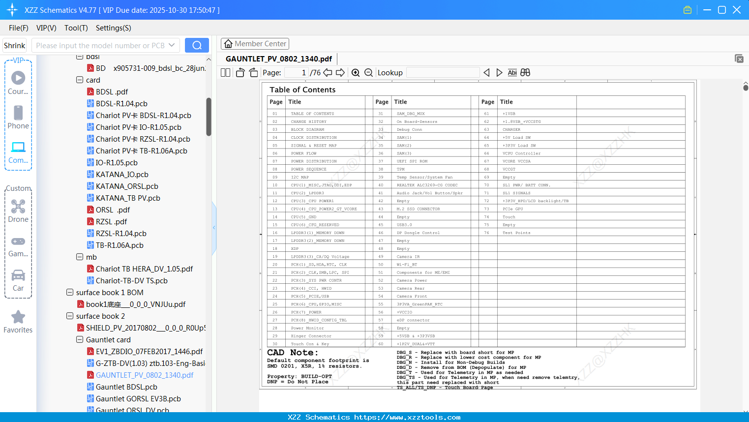 Laptop Surface GAUNTLET_PV_0802_1340 - XZZ Schematics