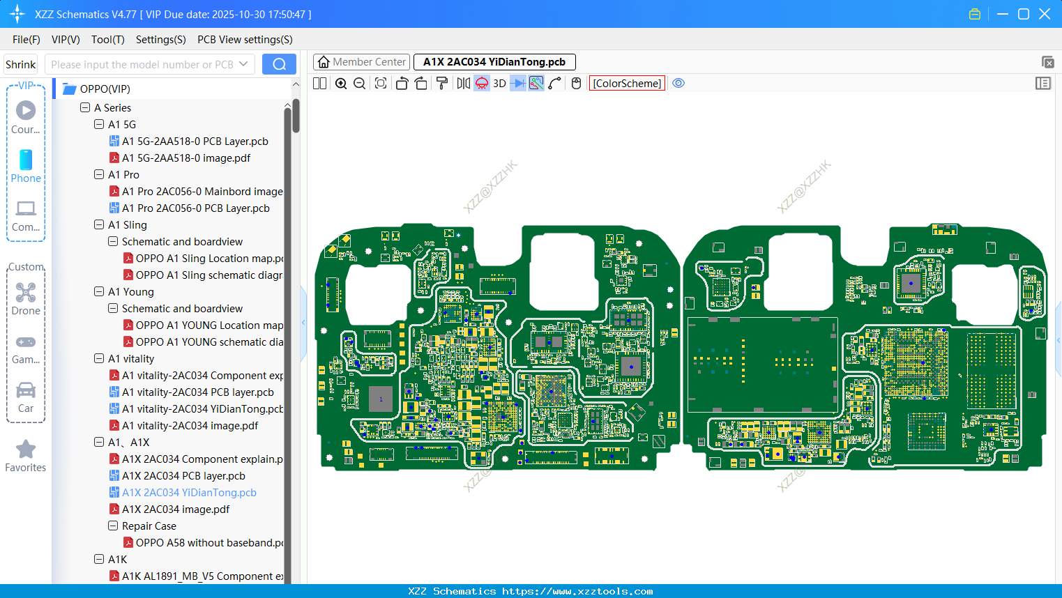 OPPO A1X 2AC034 bitmap - XZZ Schematics