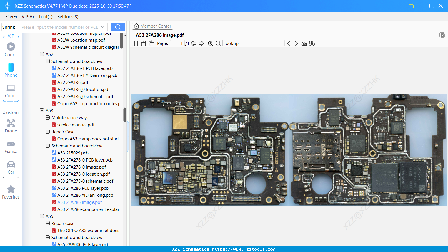 OPPO A53 2FA286 Image - XZZ Schematics