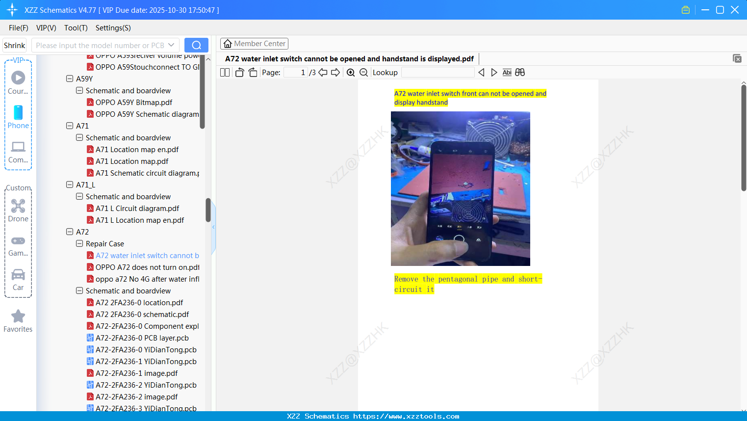 OPPO A72 Water Inlet Switch Cannot Be Opened And Handstand Is Displayed ...