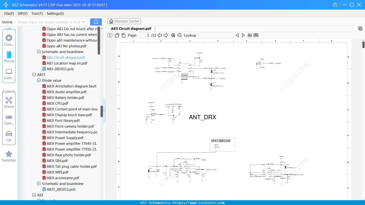OPPO A83 Circuit Diagram - XZZ Schematics