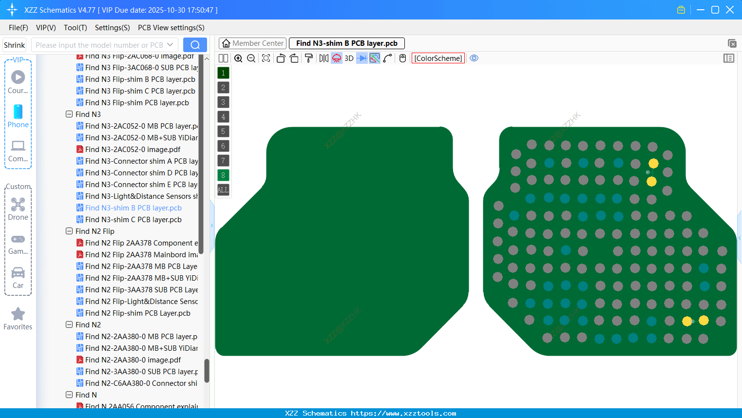 OPPO Find N3-shim B PCB Layer - XZZ Schematics