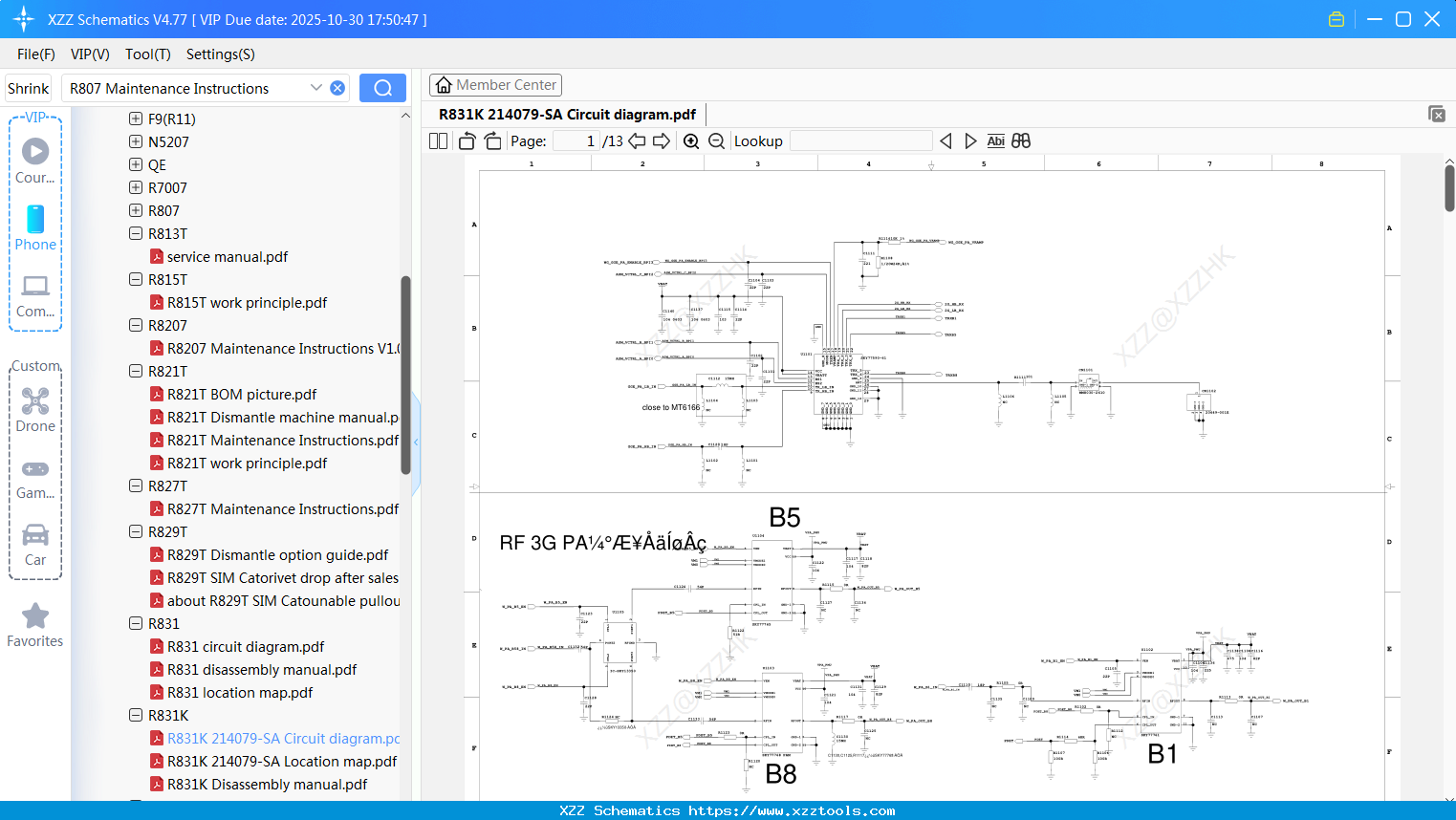 OPPO R831K 214079-SA Circuit Diagram - XZZ Schematics