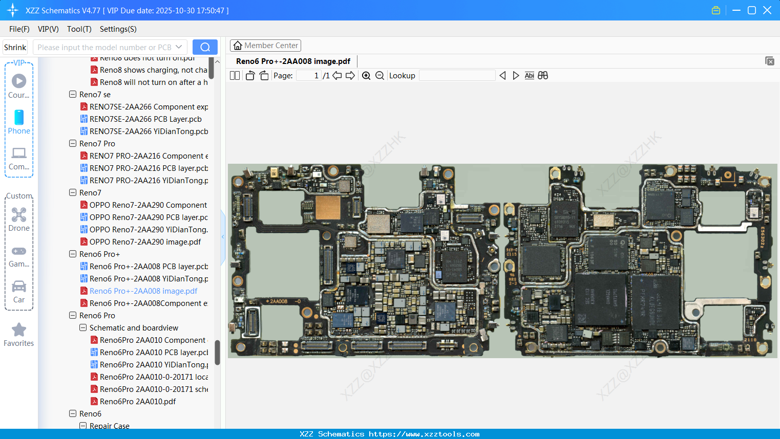 OPPO Reno6 Pro+-2AA008 Image - XZZ Schematics