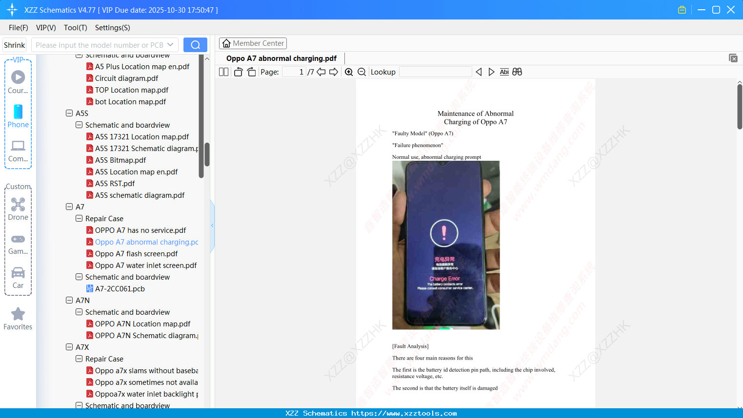 Oppo A7 Abnormal Charging - XZZ Schematics