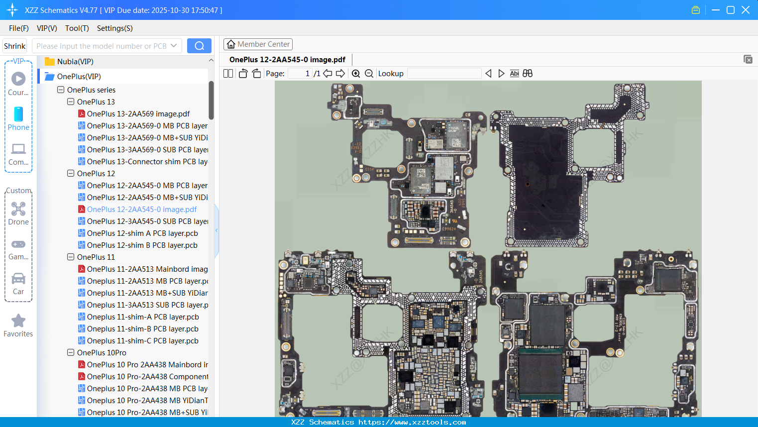 OnePlus 12-2AA545-0 Image - XZZ Schematics