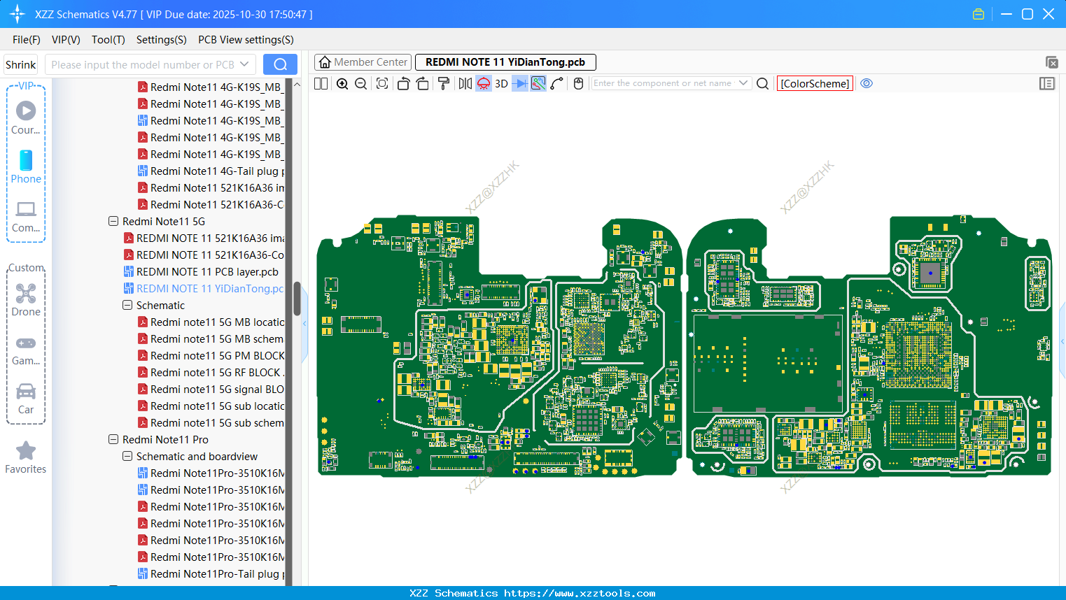 Xiaomi REDMI NOTE 11 bitmap - XZZ Schematics