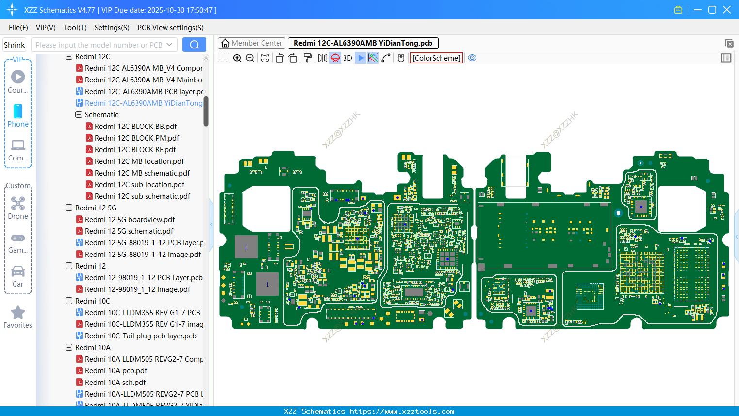 Xiaomi Redmi 12C-AL6390AMB bitmap - XZZ Schematics