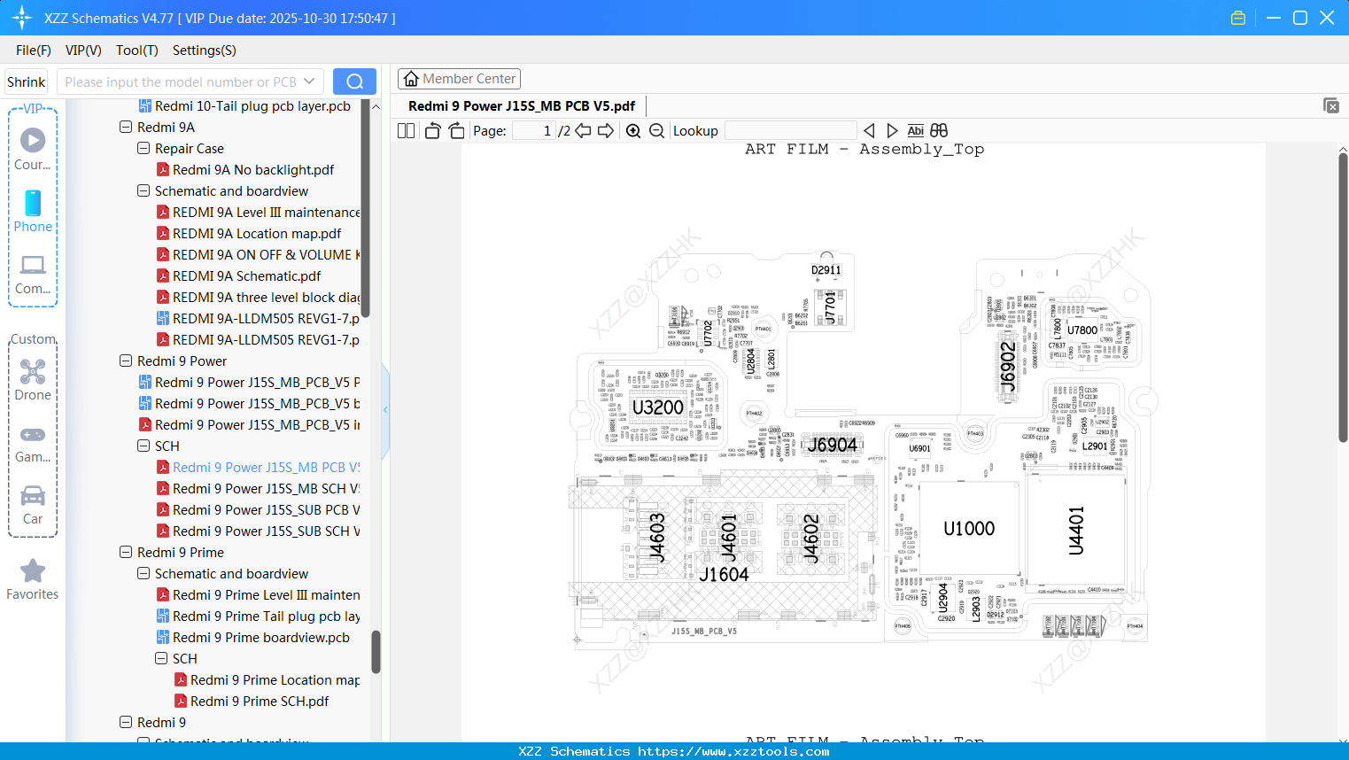 Xiaomi Redmi 9 Power J15S_MB PCB V5 - XZZ Schematics