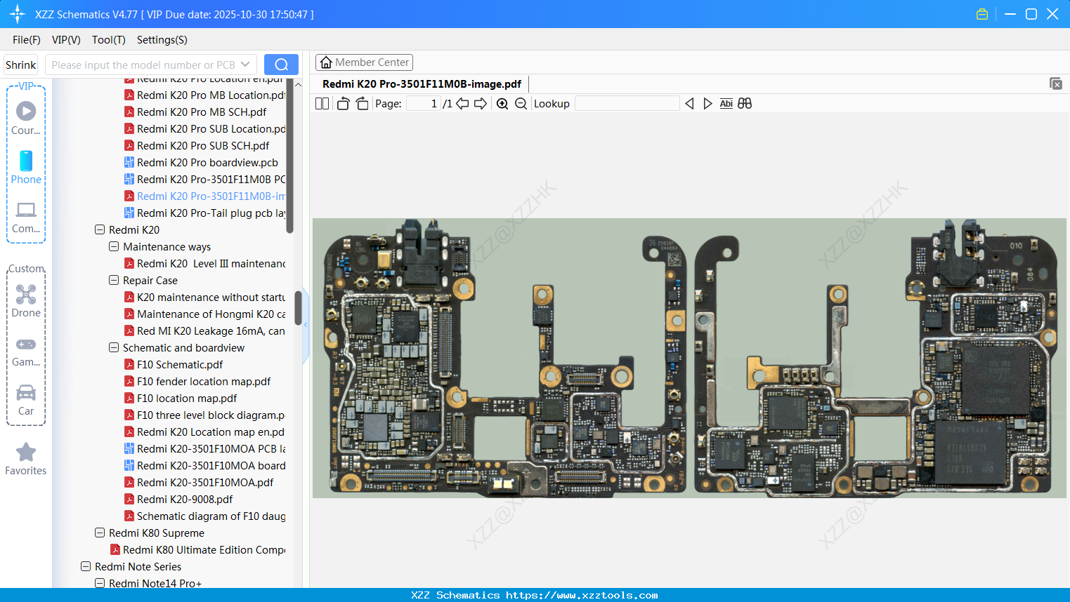 Xiaomi Redmi K20 Pro-3501F11M0B-image - XZZ Schematics