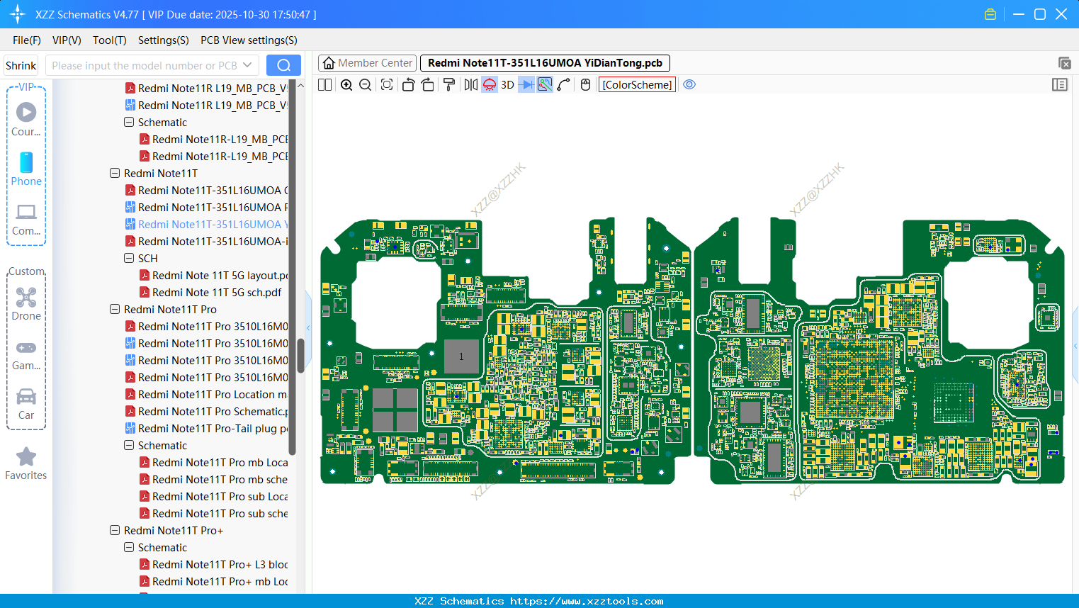 Xiaomi Redmi Note11T-351L16UMOA bitmap - XZZ Schematics