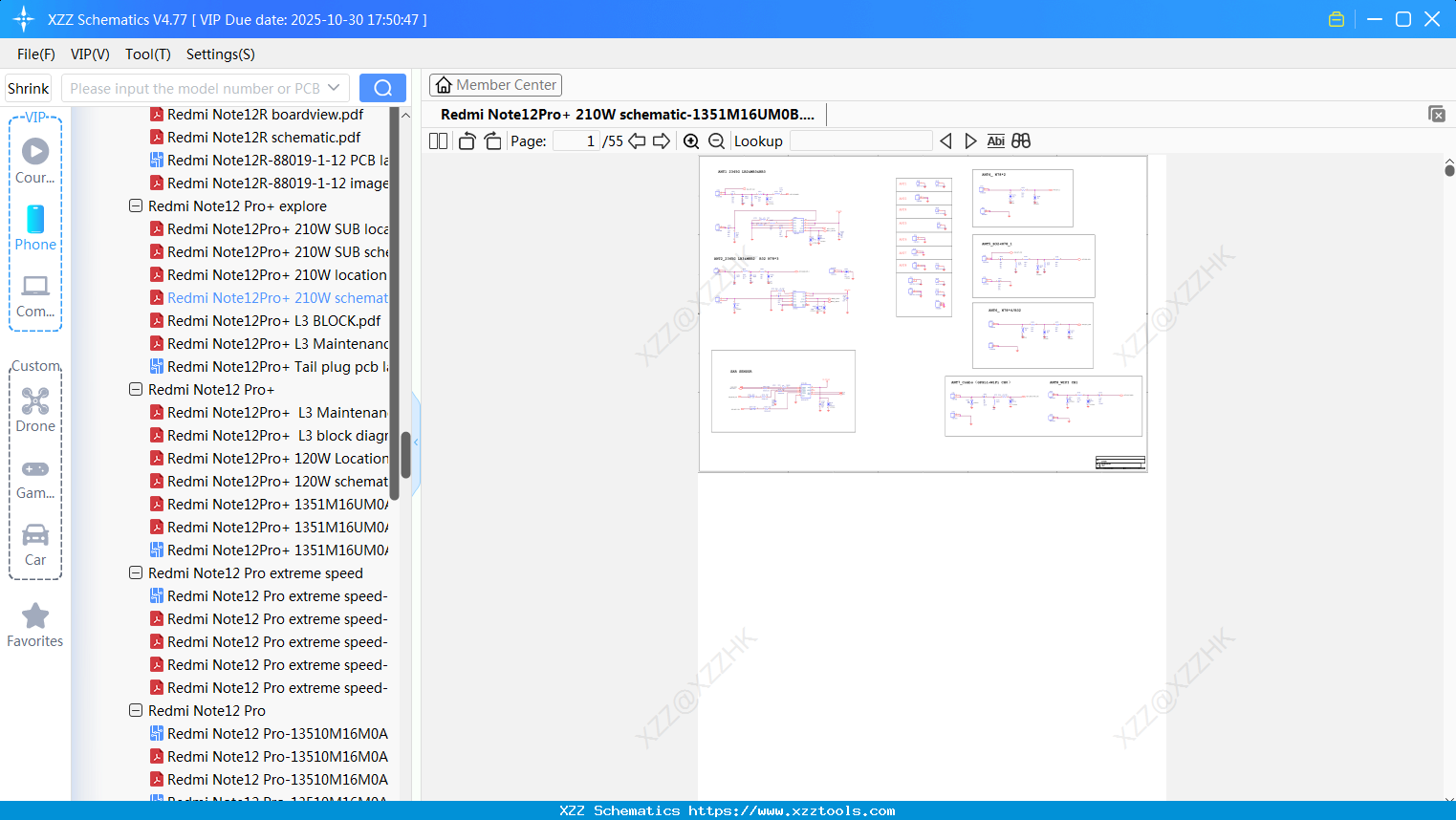 Xiaomi Redmi Note12Pro+ 210W Schematic-1351M16UM0B - XZZ Schematics