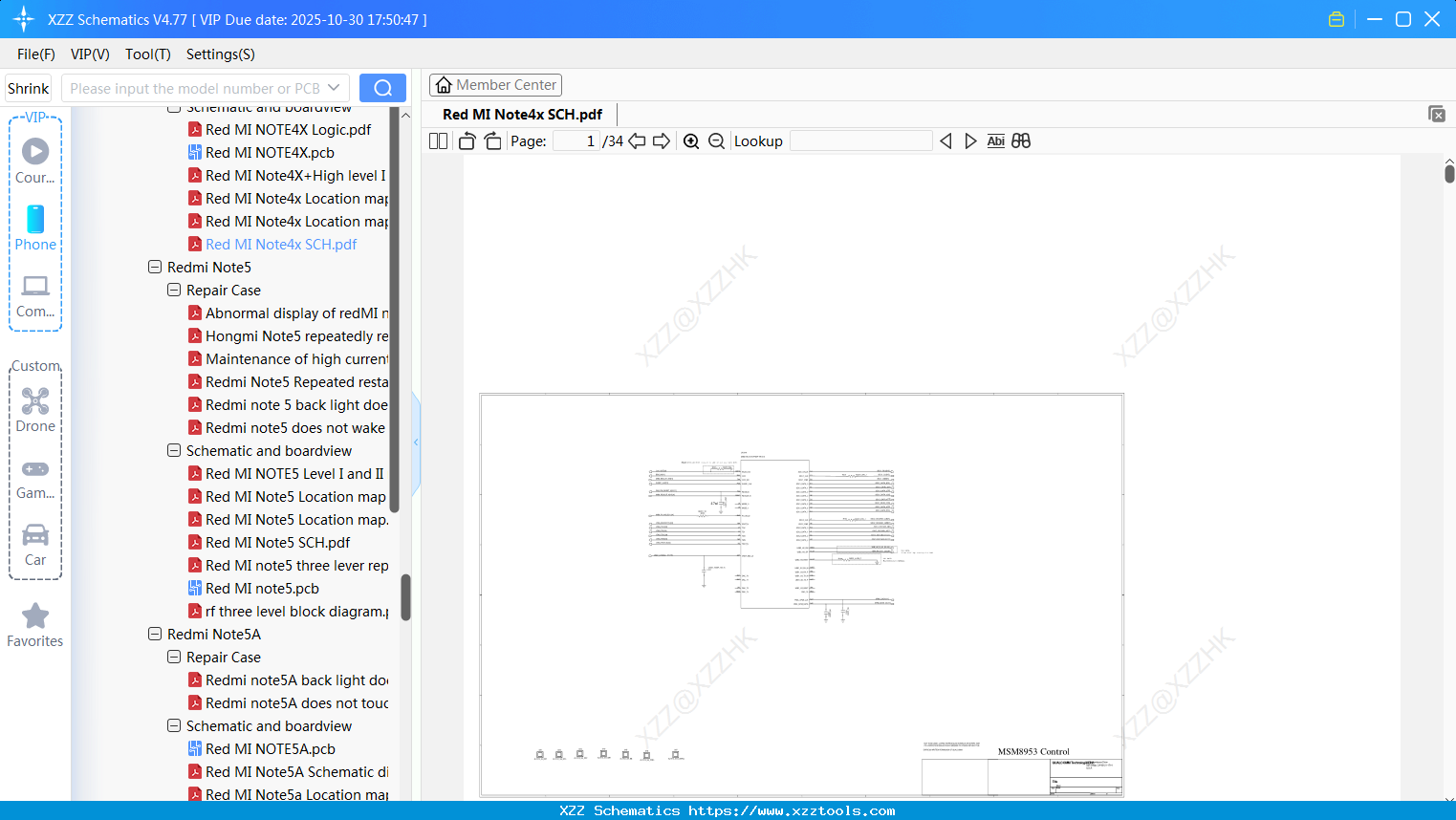 Xiaomi Redmi Note4x SCH - XZZ Schematics