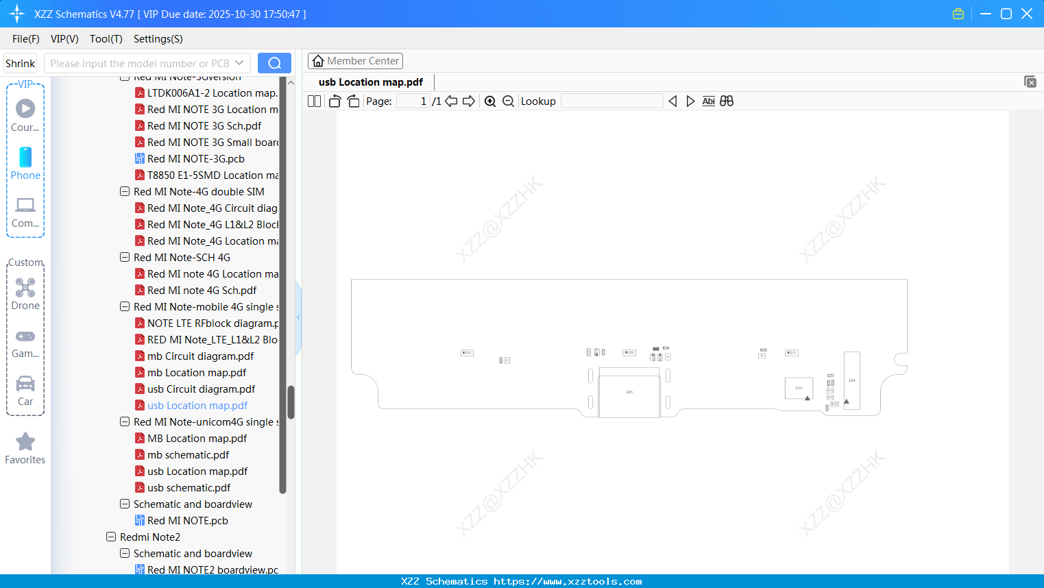 Xiaomi Redmi Usb Location Map - XZZ Schematics