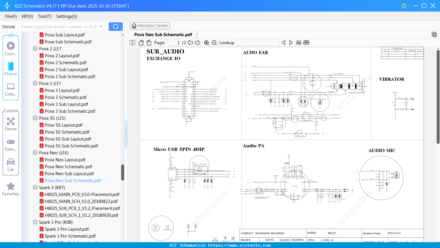 Tecno Pova Neo Sub Schematic - XZZ Schematics
