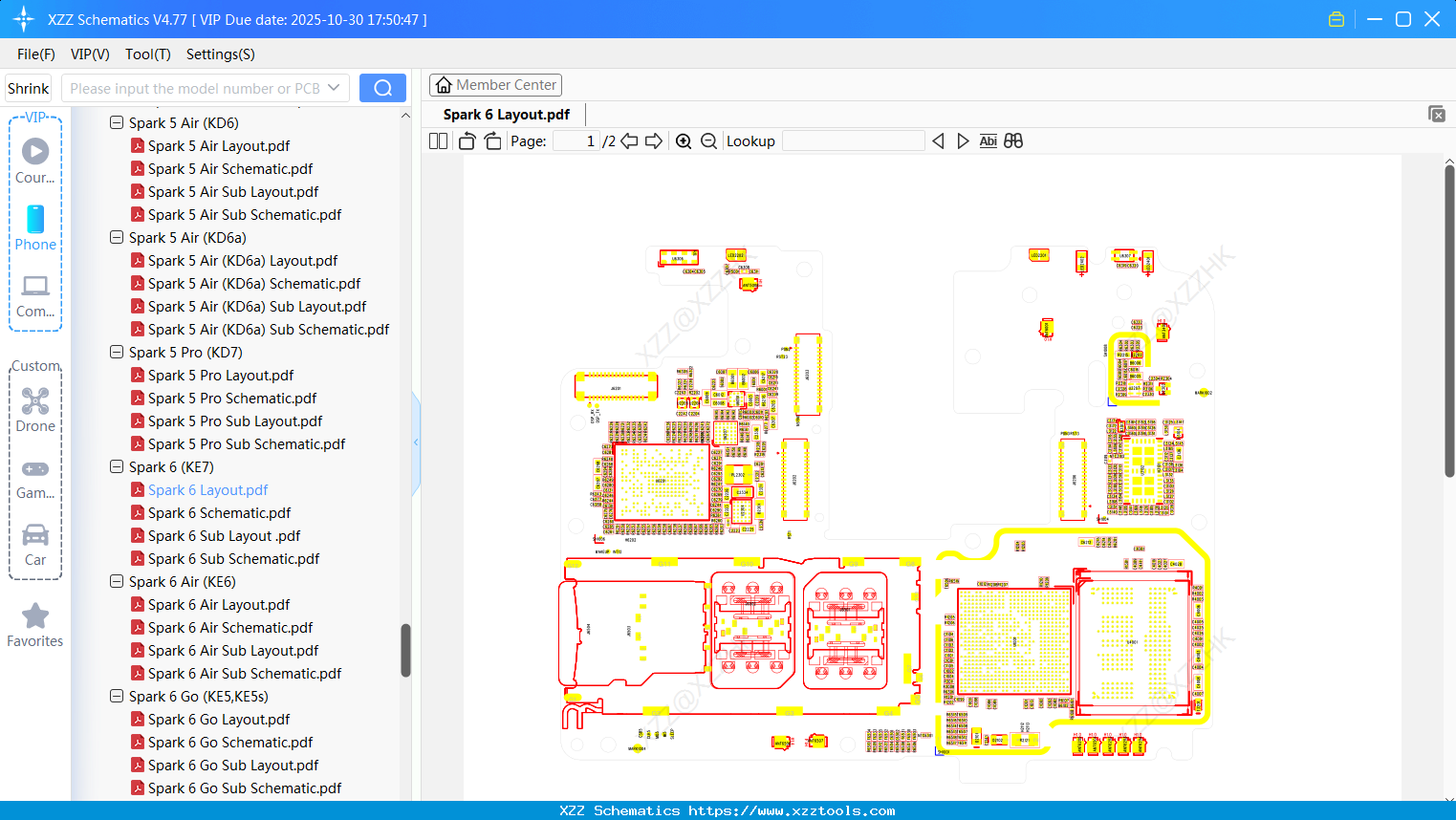 Tecno Spark 6 Layout - XZZ Schematics