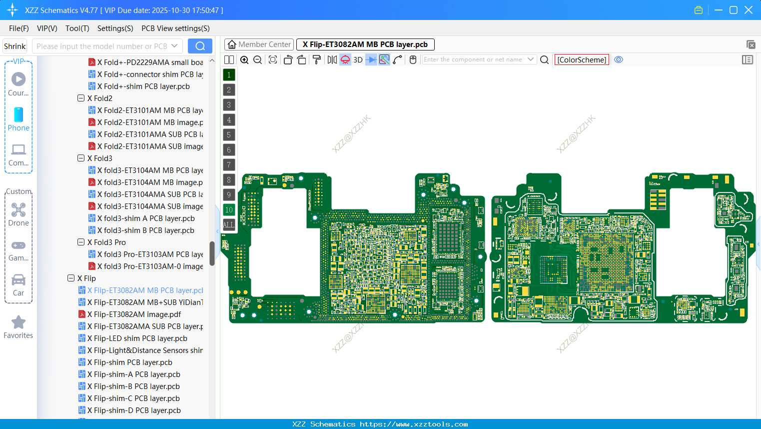 VIVO X Flip-ET3082AM MB PCB Layer - XZZ Schematics
