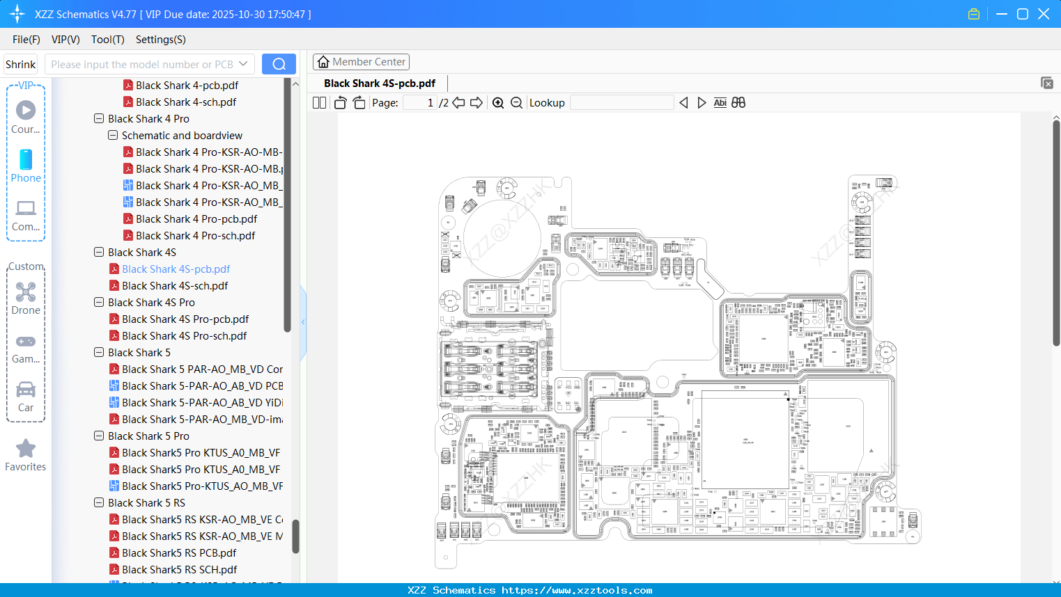 Xiaomi Black Shark 4S-pcb - XZZ Schematics