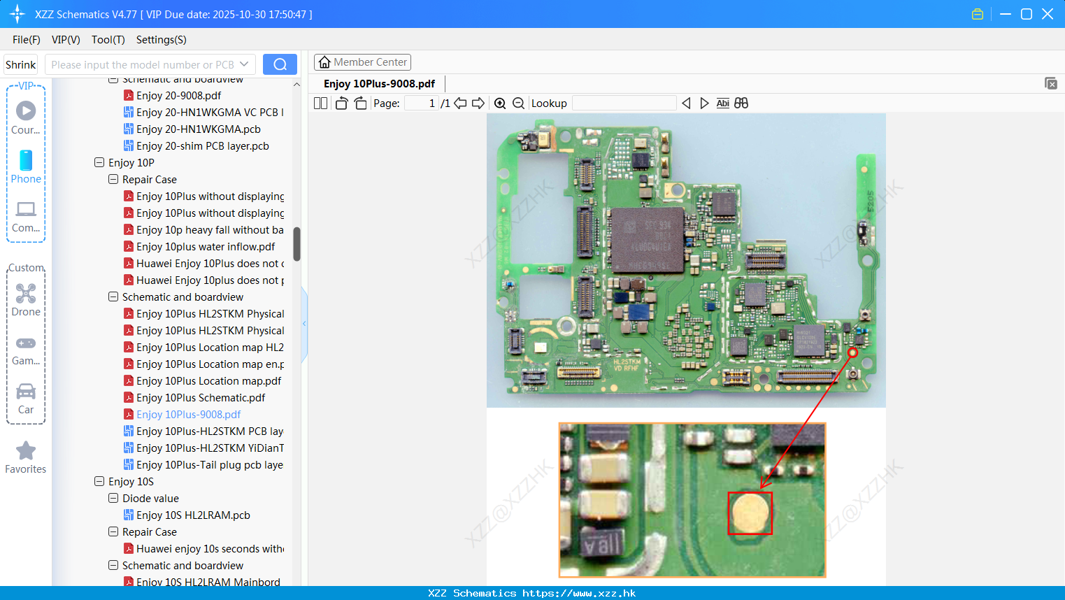 Huawei Enjoy 10Plus-9008 - XZZ Schematics