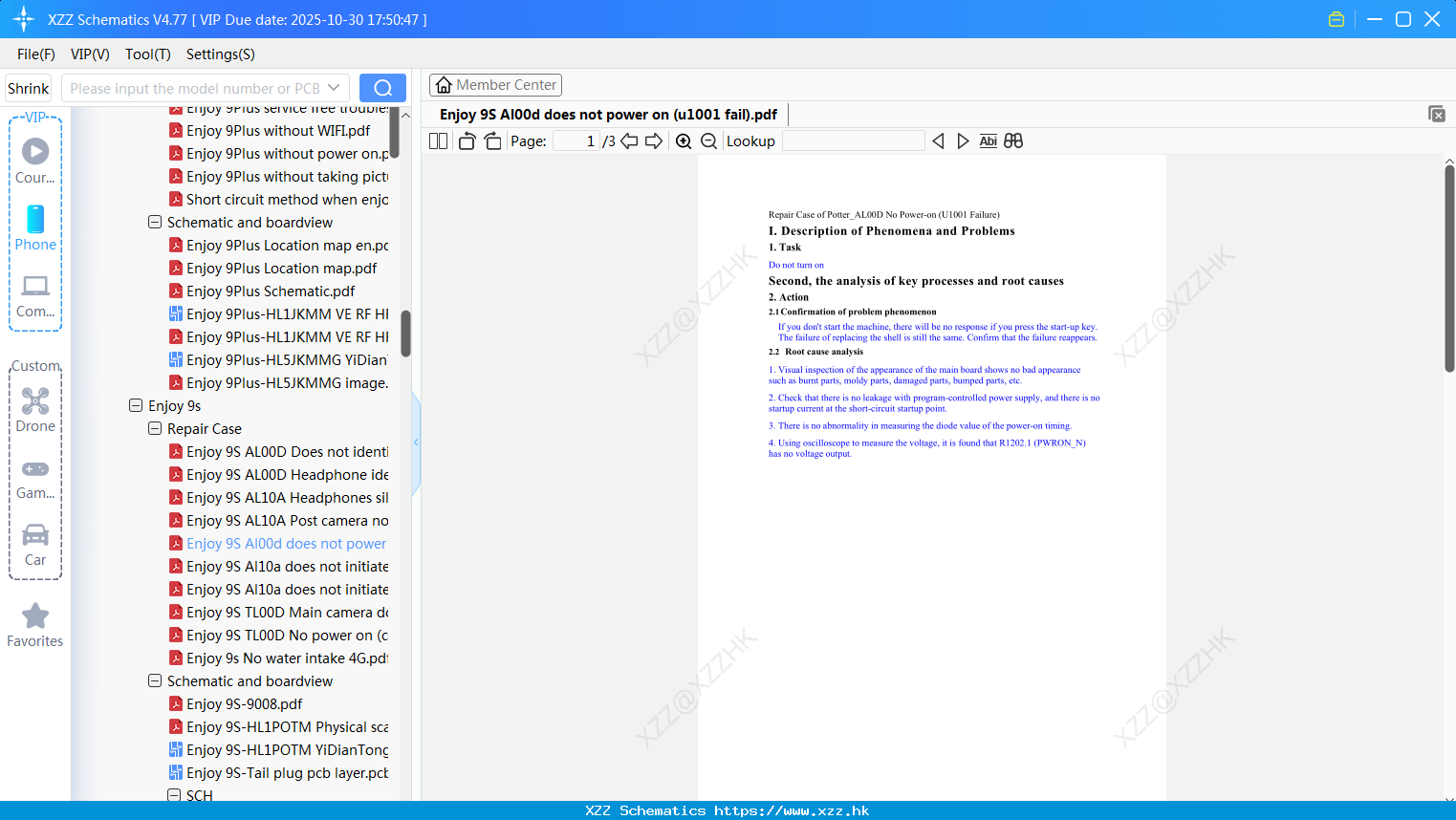 Huawei Enjoy 9S Al00d Does Not Power On (u1001 Fail) - XZZ Schematics