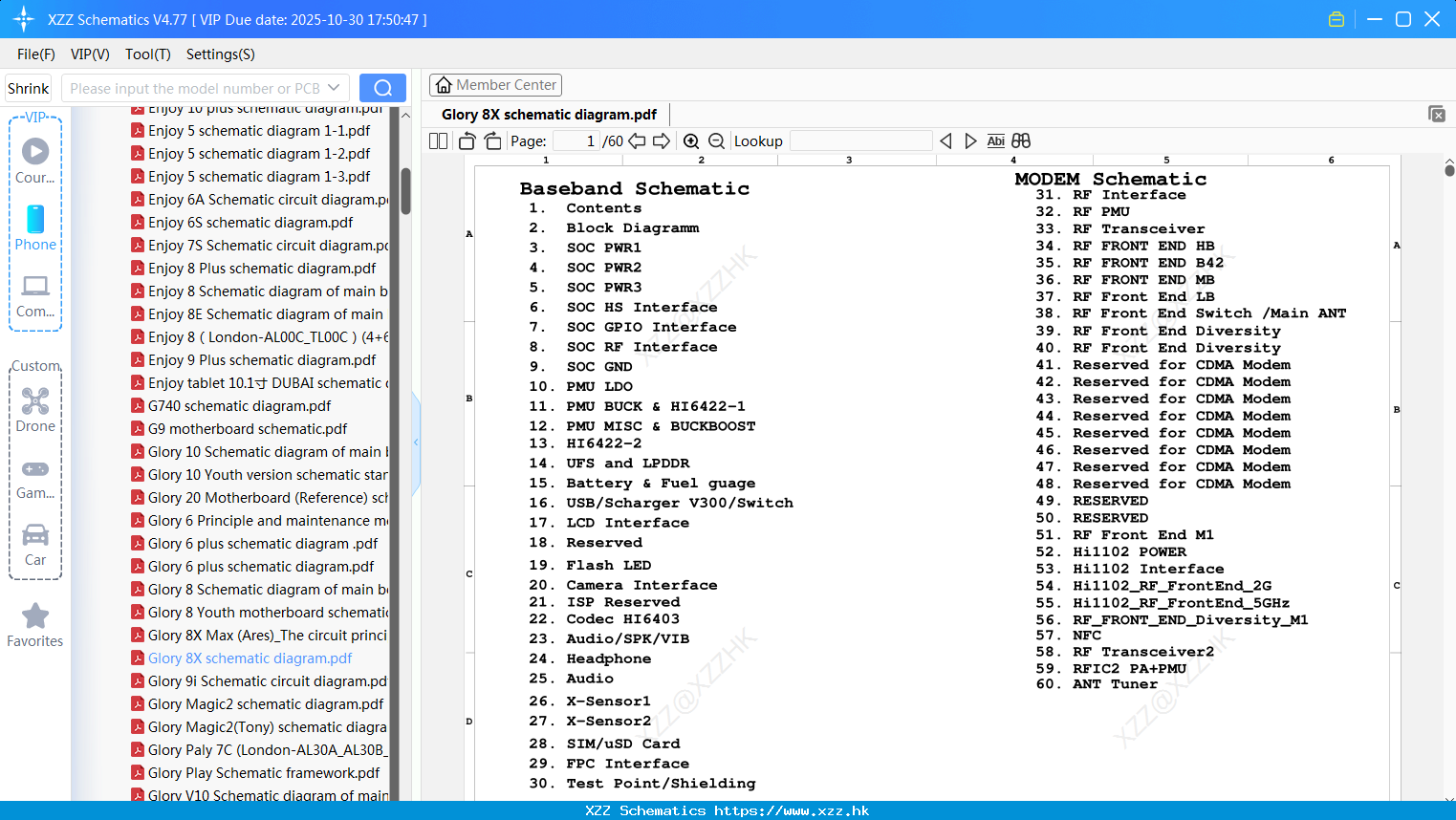 Huawei Glory 8X Schematic Diagram - XZZ Schematics