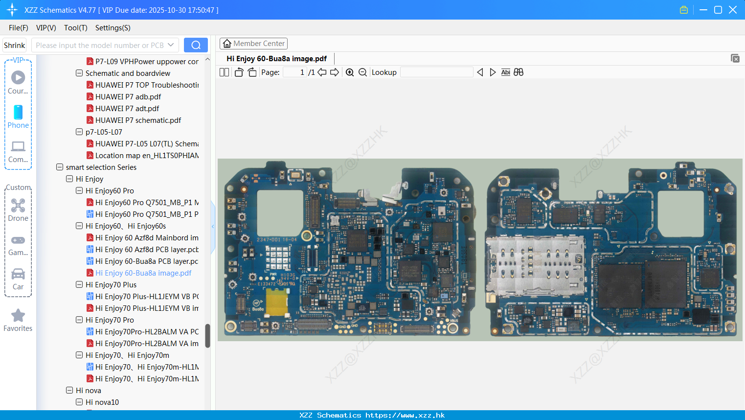 Huawei Hi Enjoy 60-Bua8a Image - XZZ Schematics