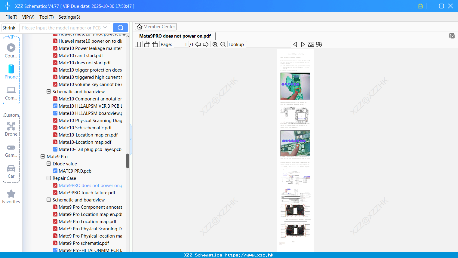 Huawei Mate9PRO Does Not Power On - XZZ Schematics