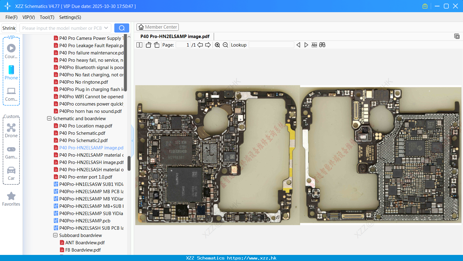 Huawei P40 Pro-HN2ELSAMP Image - XZZ Schematics