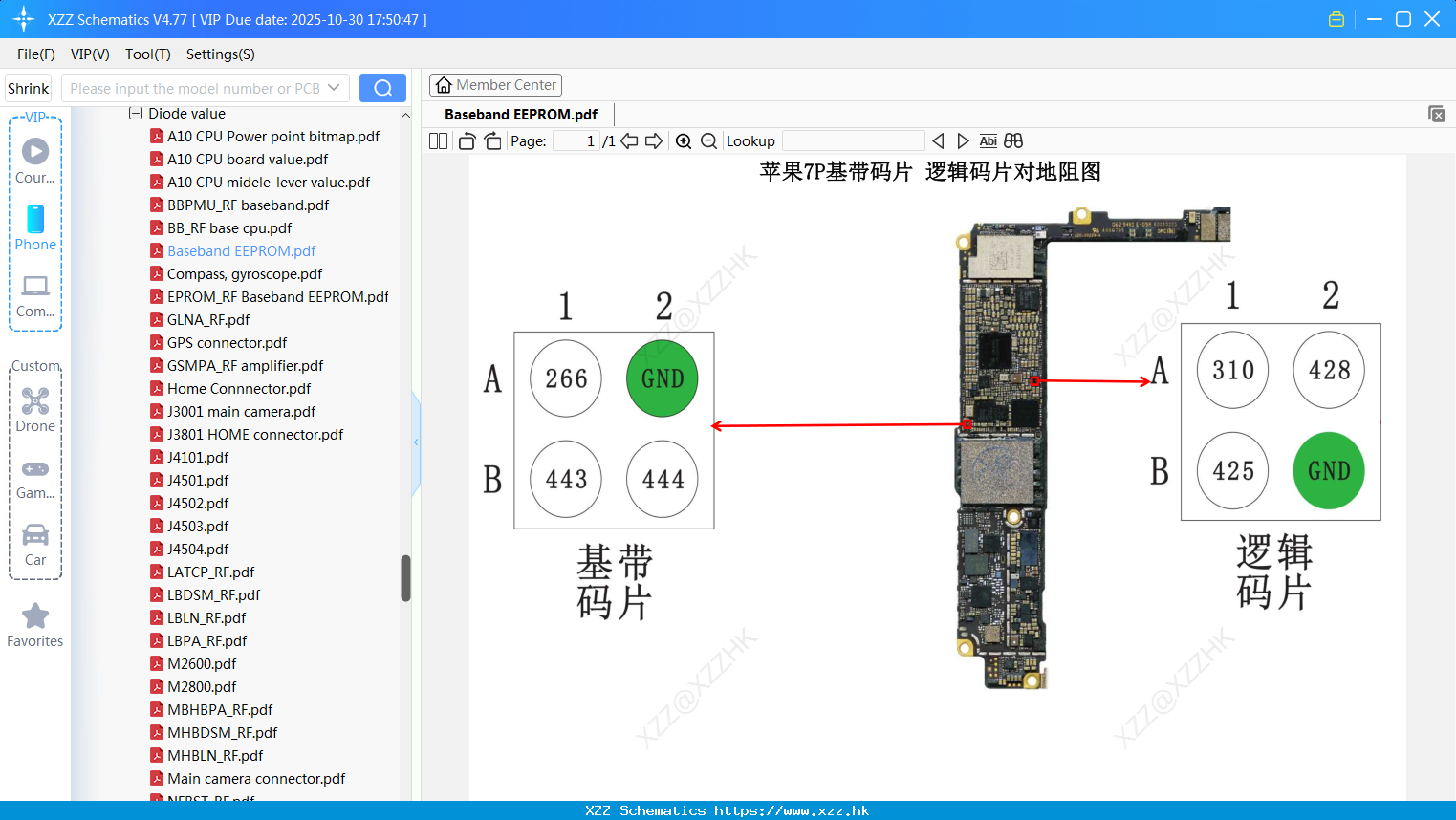 IPhone Baseband EEPROM - XZZ Schematics
