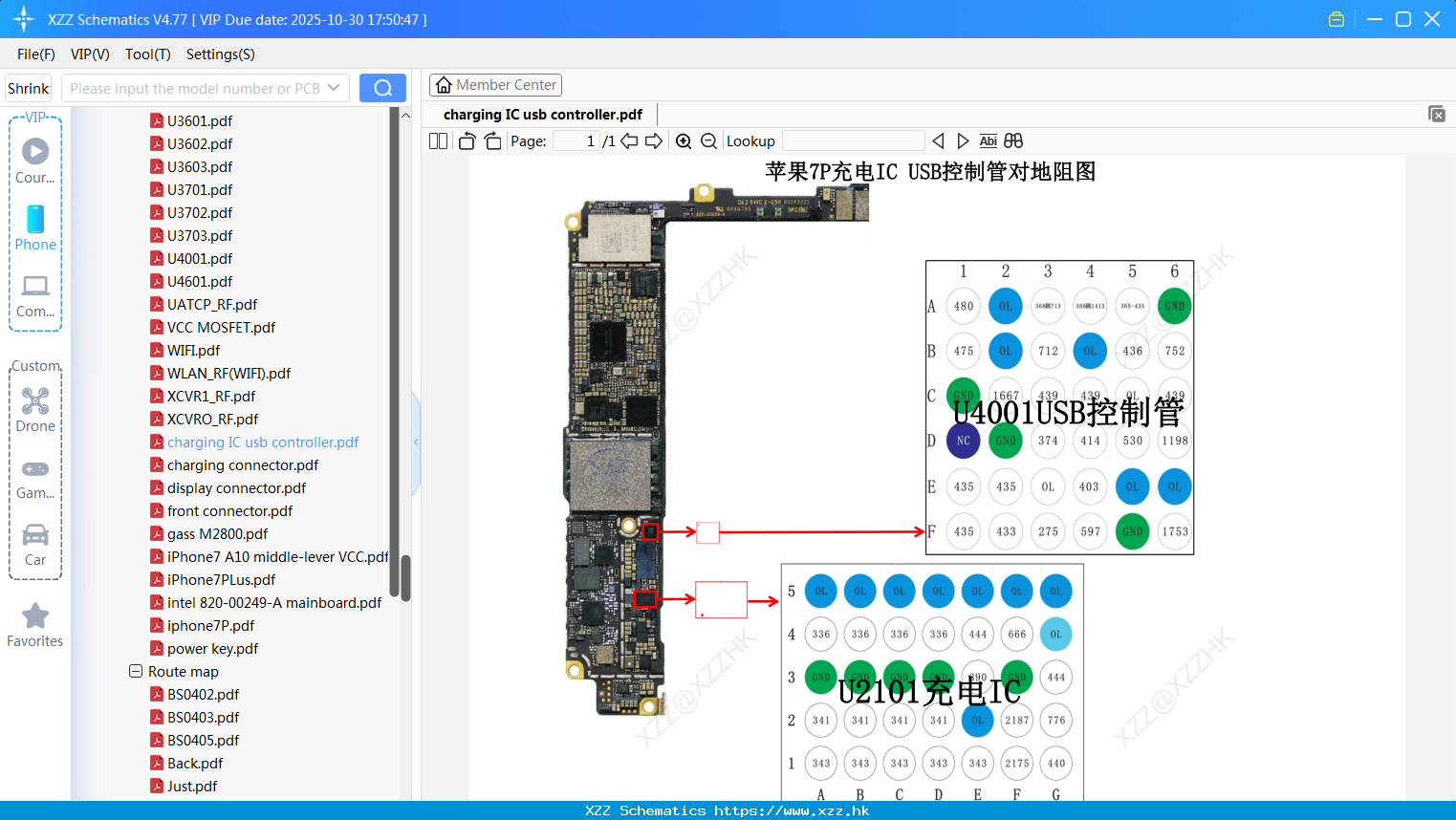 IPhone Charging IC Usb Controller - XZZ Schematics