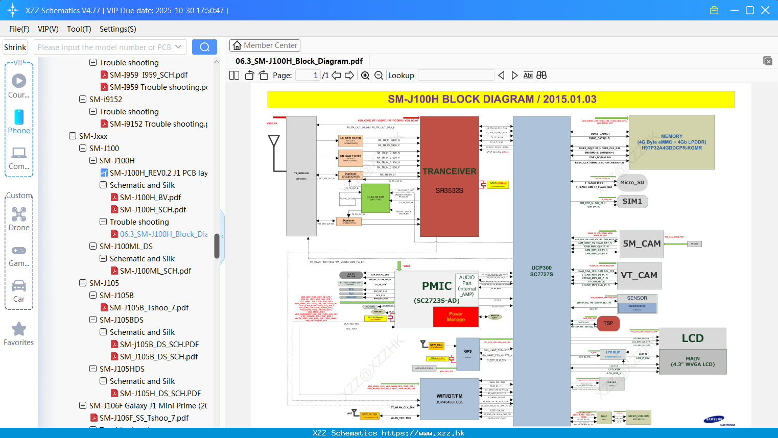 Samsung 06.3_SM-J100H_Block_Diagram - XZZ Schematics