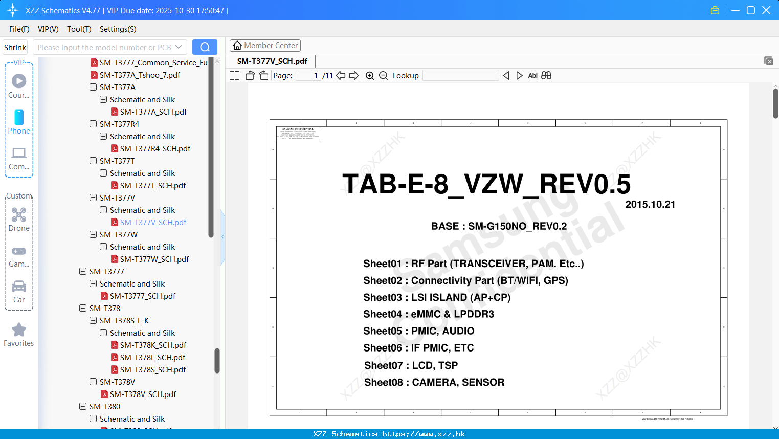 Samsung SM-T377V_SCH - XZZ Schematics