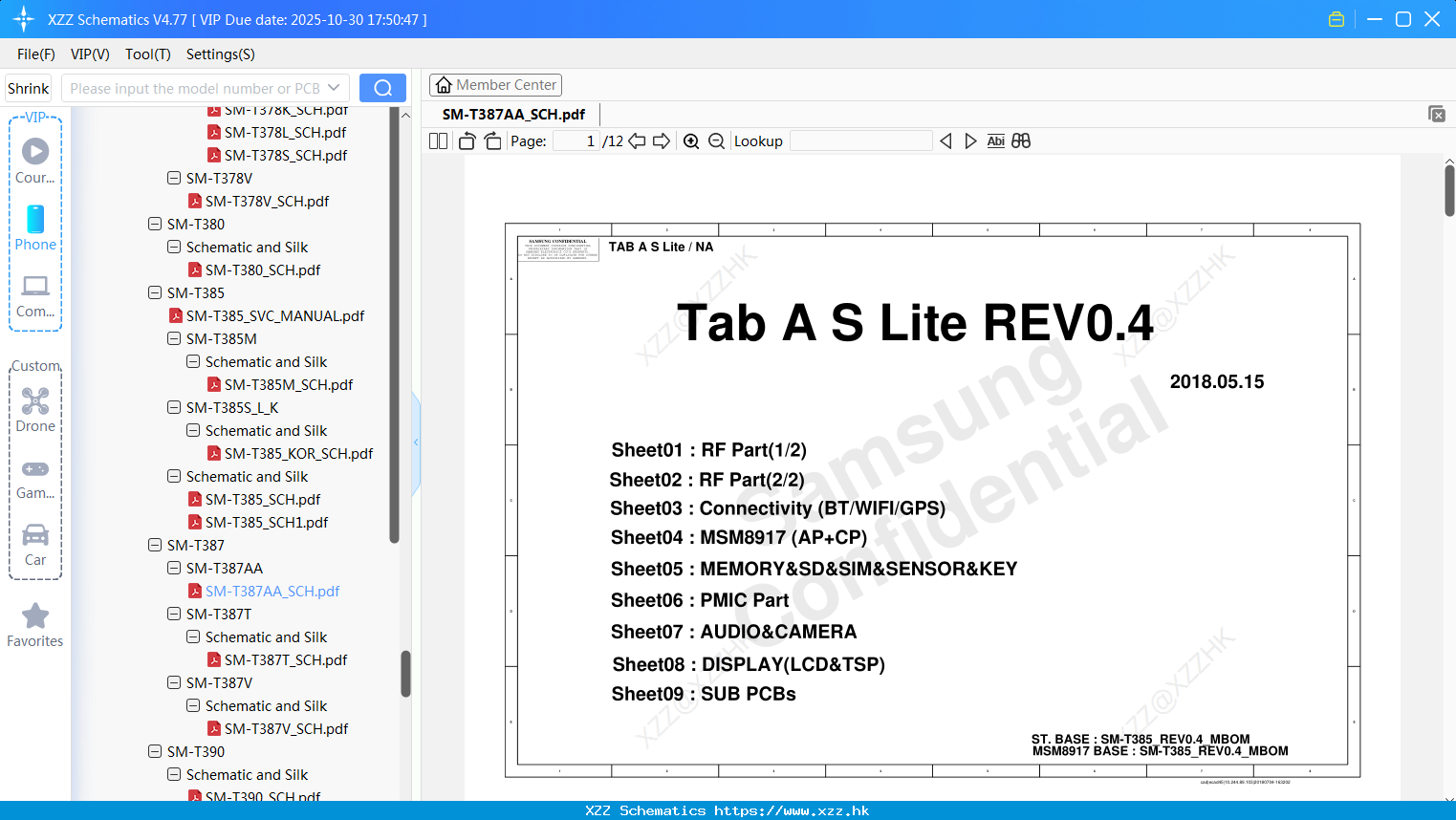 Samsung SM-T387AA_SCH - XZZ Schematics